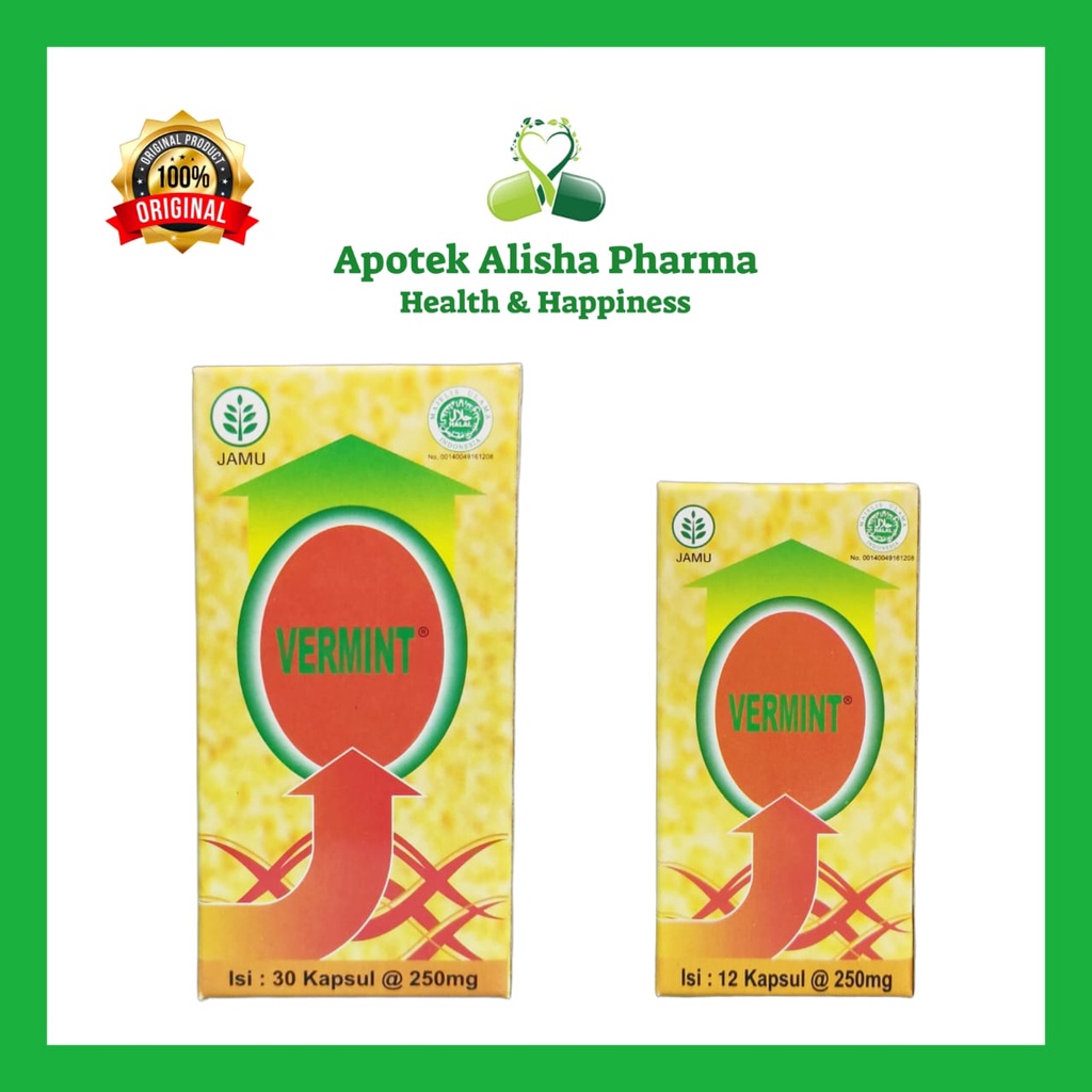 Jual Vermin Kapsul Cacing (Botol 12/30kapsul) - Fermin Kapsul Cacing ...