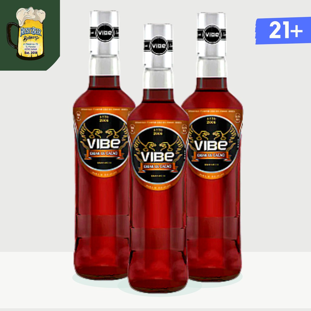 Jual VIBE Creme de Cacao Brown Liqueur 19.5% 700 ml - Coklat - Cocktail ...