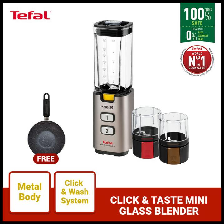 Jual Tefal Bl142A42 Click & Taste Mini Glass Blender Blender Bumbu Dapur | Shopee Indonesia