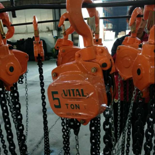 Jual Chain Block VITAL 5 Ton x 5 Meter - Takel Chain Block Hoist JAPAN ...