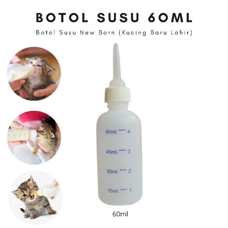 Jual Botol Susu Kucing New Born / Dot Bayi Kucing Baru Lahir / Anak ...