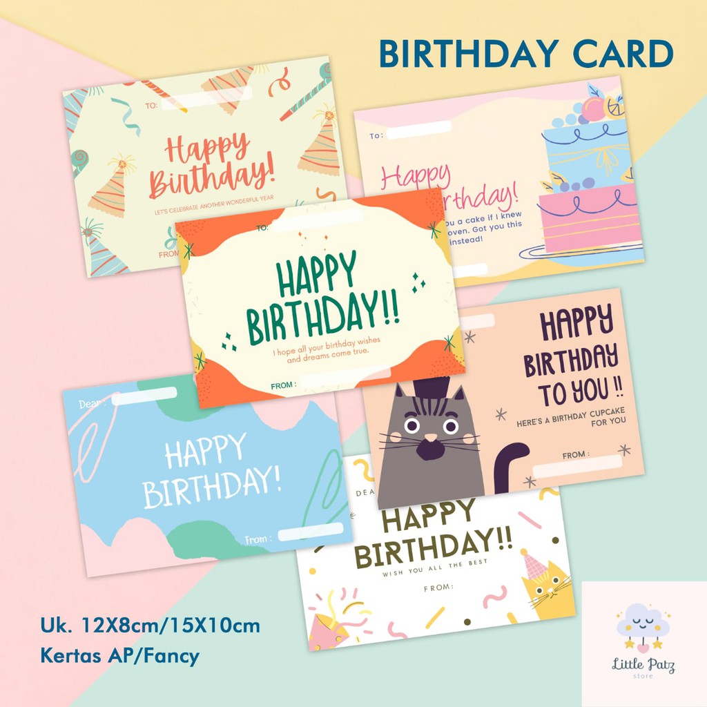 Jual NEW!! BIRTHDAY CARD/Kartu Ulang Tahun/Parcel/Kado/Kartu Custom ...
