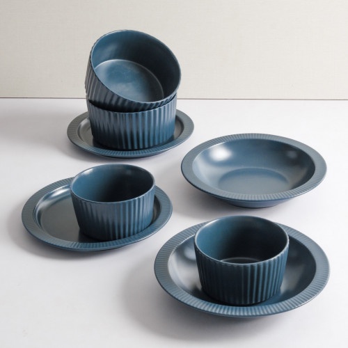 Jual Brewsuniq - Ridged Side Royal Blue - Dinnerware Set / Peralatan ...