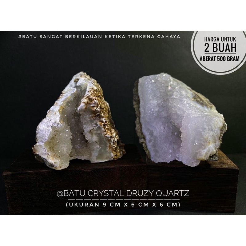 Jual Batu Crystal Geode Quartz L26 atau Batu Crystal Druzy atau ...