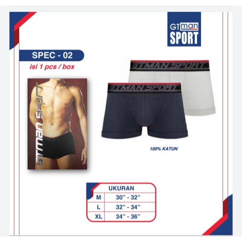 Jual BOXER GT MAN SPORT SPEC 02 | Shopee Indonesia
