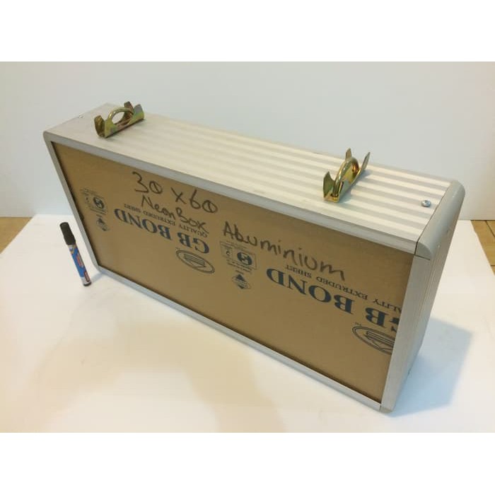 Jual Neon Box Aluminium 30x60 (2 muka) | Shopee Indonesia