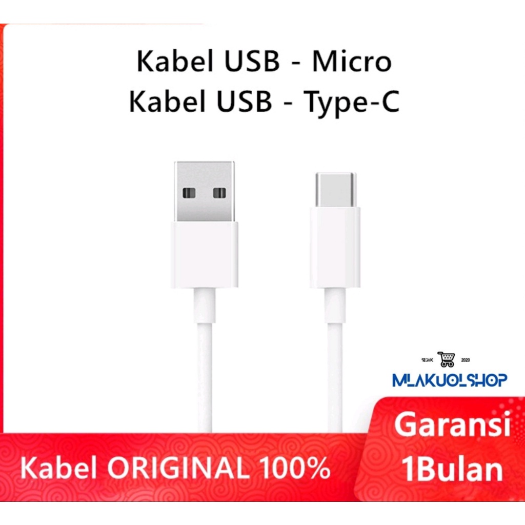 Jual KABEL DATA TYPE C dan MICRO Kabel Data Fast Charging - XIAOMI ...