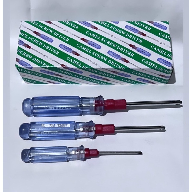 Jual OBENG 2 WAY TRANSPARAN CAMEL (+)(-) / OBENG CABUT / OBENG BOLAK ...