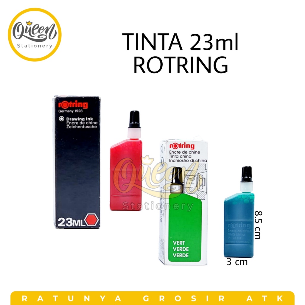 Jual 1 PCS TINTA 23ML ROTRING / DRAWING INK / TINTA MENGGAMBAR / REFILL ...