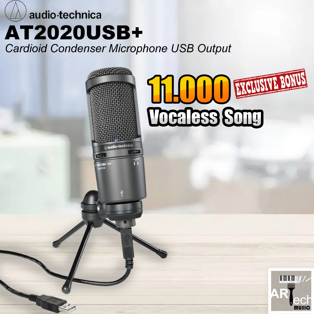 Jual Audio Technica AT2020USB+ / AT 2020 USB+ Condenser USB Microphone ...