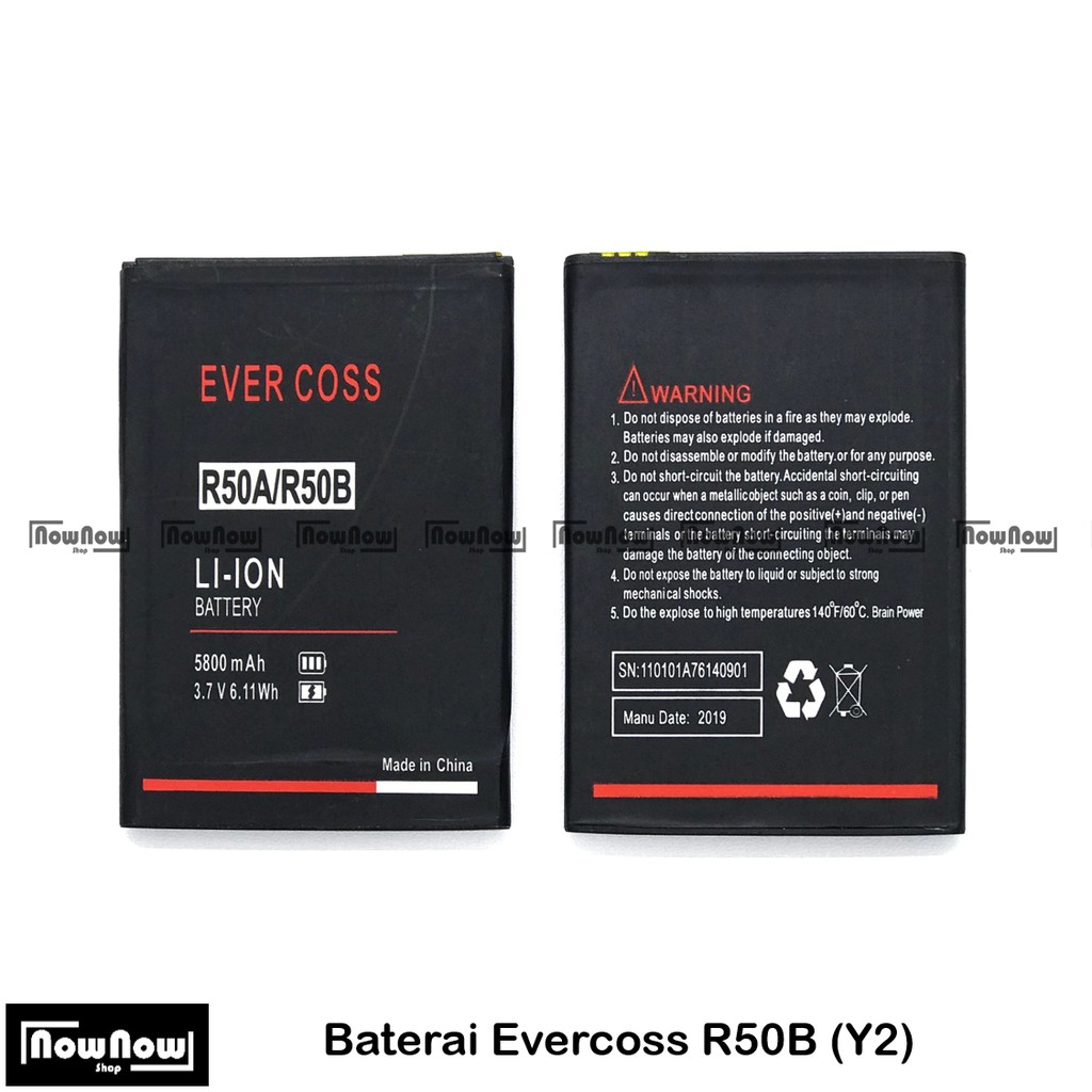 Jual Baterai Evercoss R50B Y2 Original Double Power Batre Batrai Battery HP | Shopee Indonesia