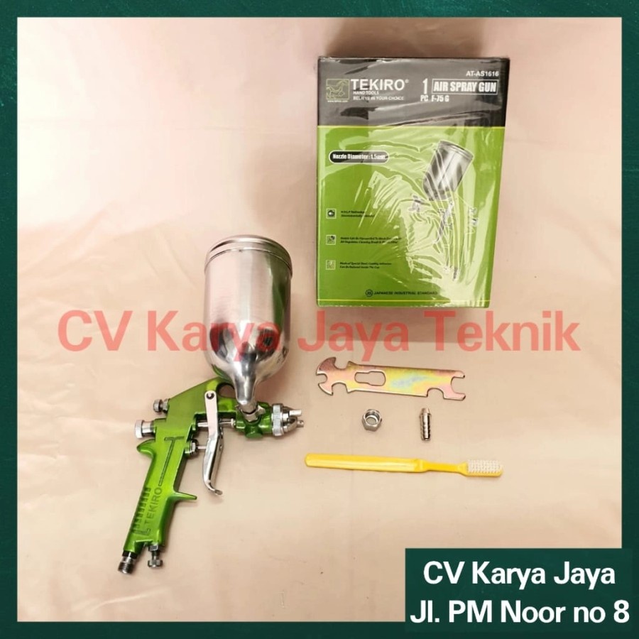Jual Air Spray Gun Tekiro Tabung Atas F-75G / Alat Semprot Cat / Sped ...