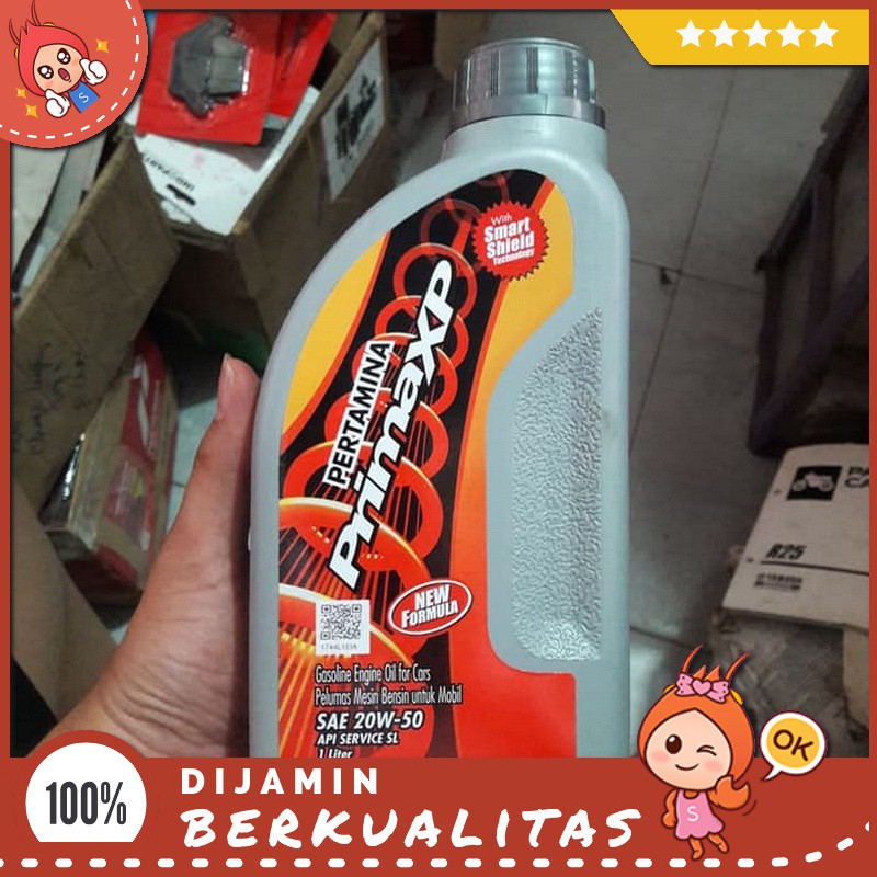 Jual Oli Pertamina Prima Xp Sae 20W - 50 Api Service Sl 1 Liter ...
