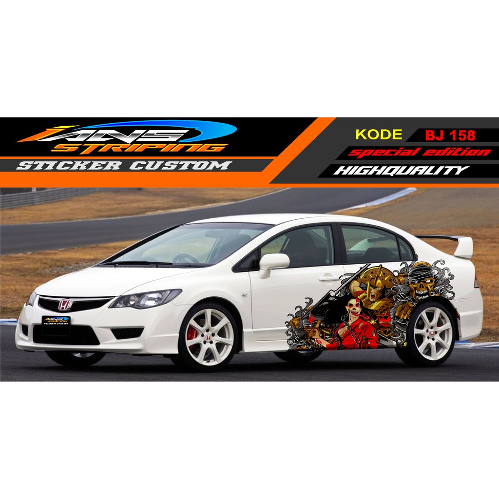 Jual STICKER DECAL MOBIL SEDAN CIVIC BMW TOYOTA | Shopee Indonesia