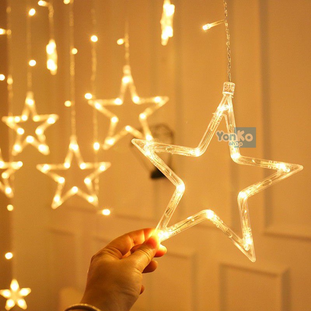 Jual Lampu Natal Lampu Lebaran Decorative Star Love StarMoon Christmas ...