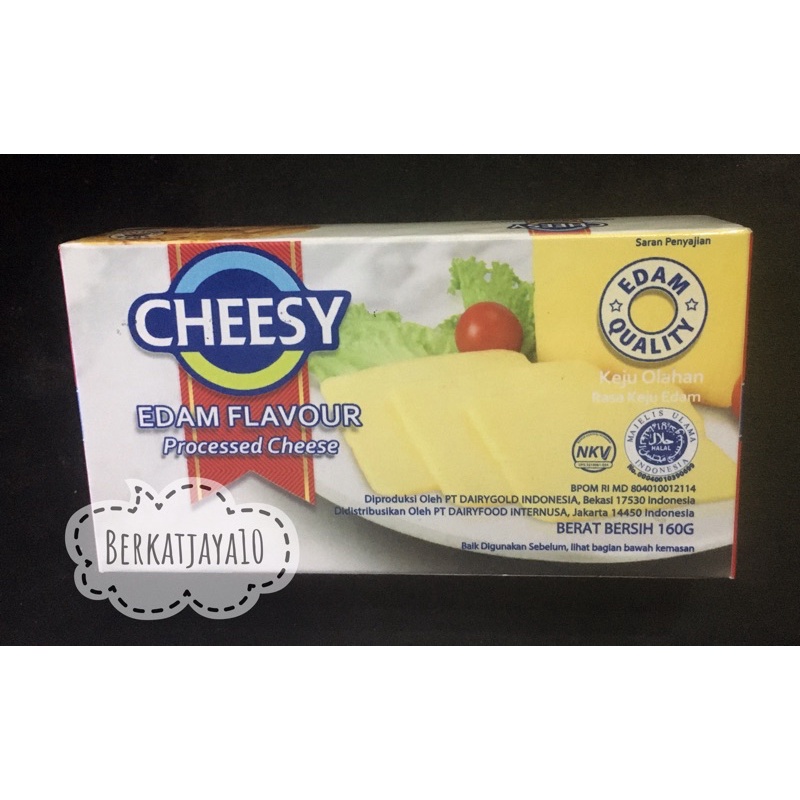 Jual MURAH Halal KEJU EDAM CHEESY Keju tua 160 Gram Keju Olahan cheese ...