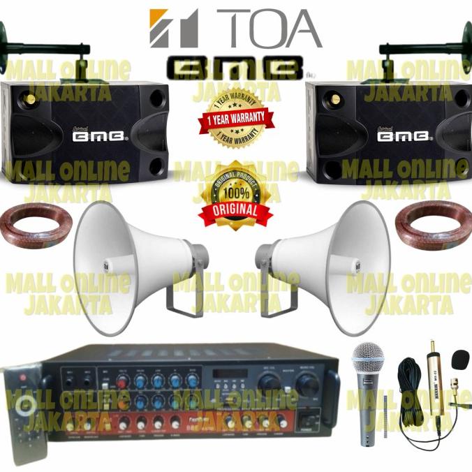 Jual Paket Toa Sound System Masjid Indoor Outdoor Mushola Bmb 8 Original | Shopee Indonesia