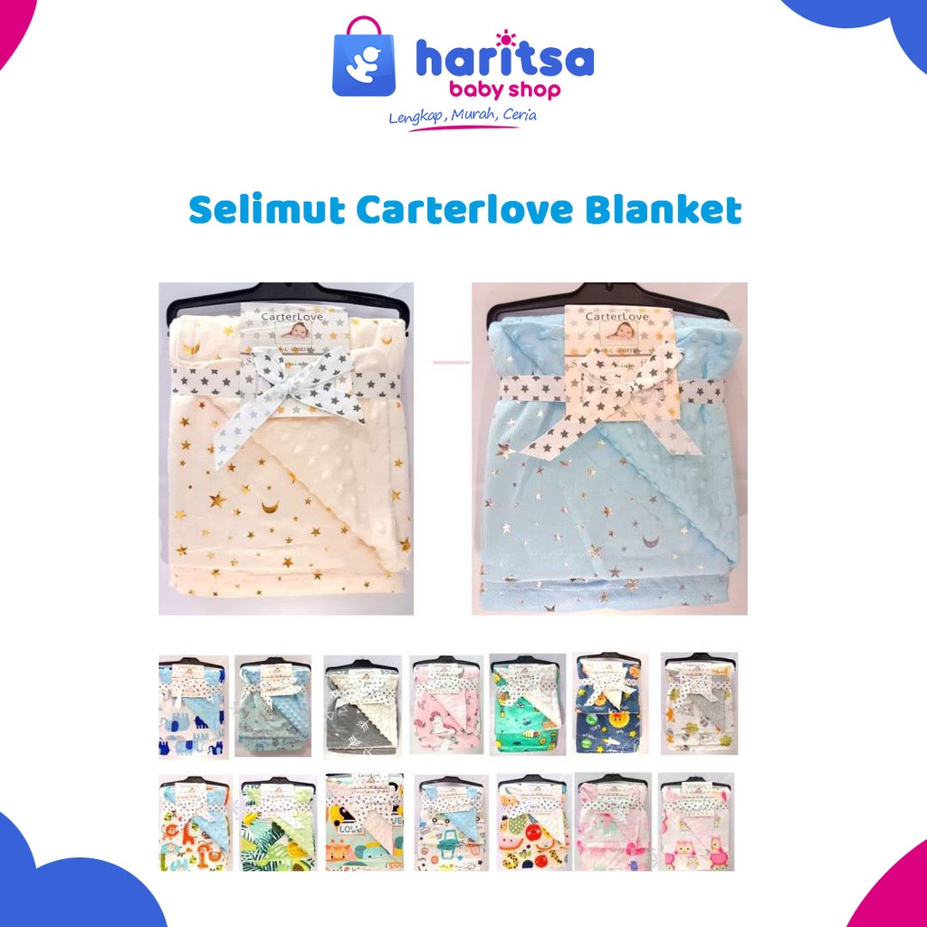 Jual Carterlove Selimut Bayi Jumbo Double Fleece Bubble Print Premium ...
