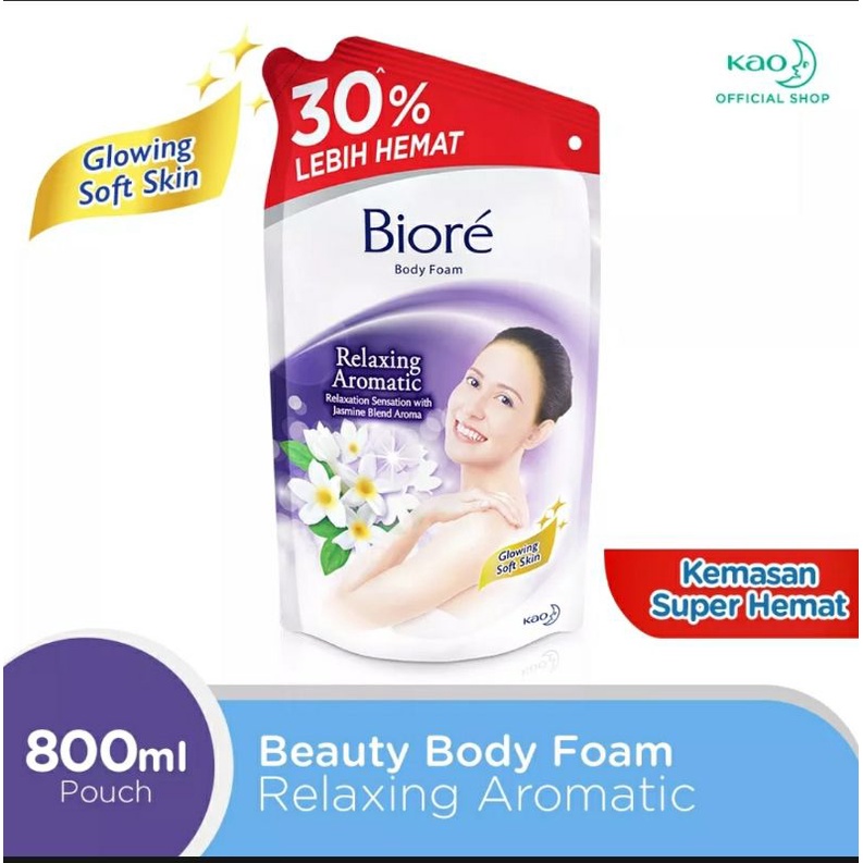Jual Biore Body Foam Relaxing Aromatic Sabun mandi Refil 800ML | Shopee ...