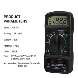 Jual Multitester Multimeter Avometer Digital XL830L Alat Ukur Tegangan ...