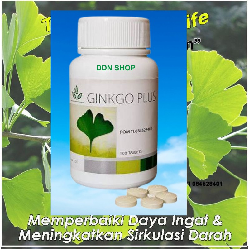 Jual Suplemen Makanan Ginko Biloba Daya Ingan Dan Pengencer Darah ...