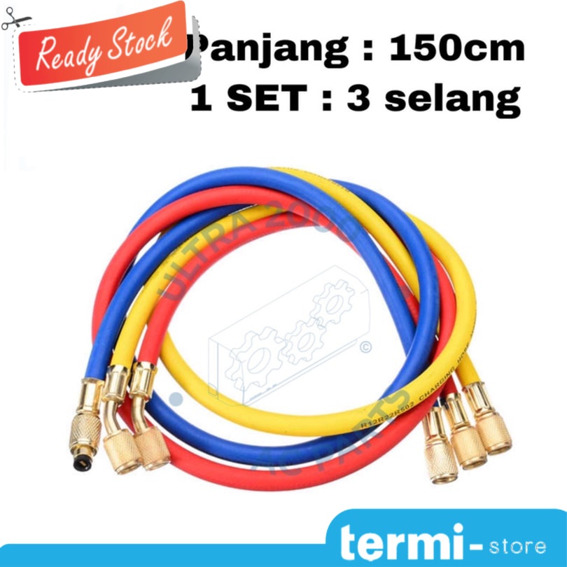 Jual Selang Pengisian Freon Ac Selang Manifold R22 150cm | Shopee Indonesia