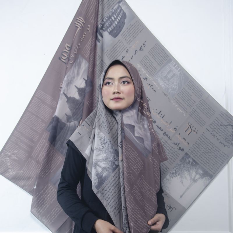Jual Jilbab Koran Arab - Grey | Shopee Indonesia