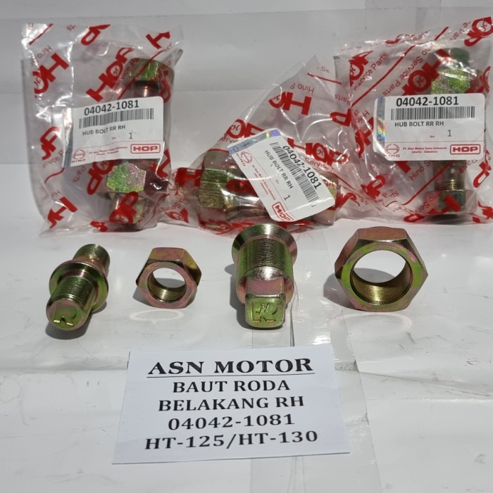 Jual HUB BOLT REAR BAUT RODA BELAKANG KANAN RH HT125 HT130 DUTRO 04042 ...