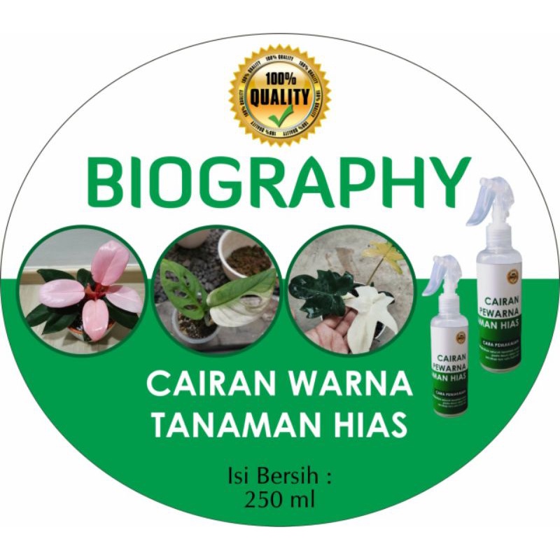 Jual BIOGRAPHY CAIRAN PERUBAH WARNA TANAMAN HIAS | Shopee Indonesia