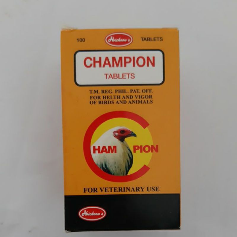 Jual CHAMPION TABLETS 100 tablet Doping Ayam Aduan dan Obat Hewan ...