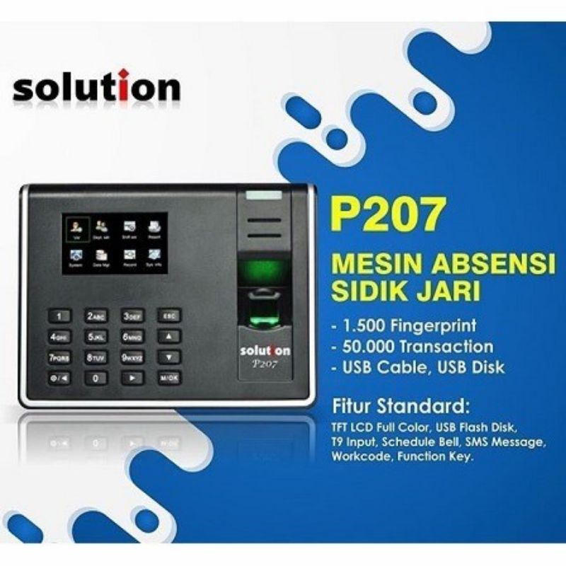 Jual Finger Print Mesin Absensi Portable Solution P207 | Shopee Indonesia