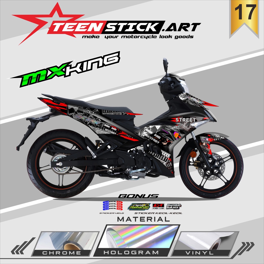 Jual STRIPING MX KING - STRIPING HOLOGRAM YAMAHA MX KING 2015-2022 ...