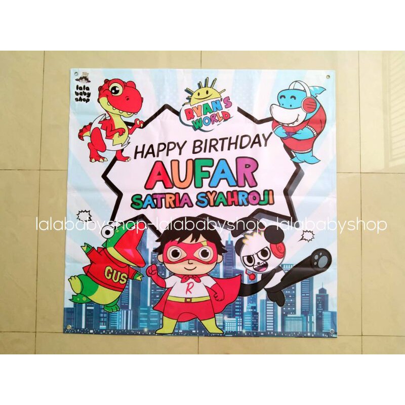 Jual backdrop ultah custom/banner/spanduk | Shopee Indonesia