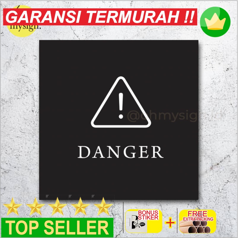 Jual Grosir Sign Danger Awas Berbahaya sign Akrilik | Acrylic Sign ...