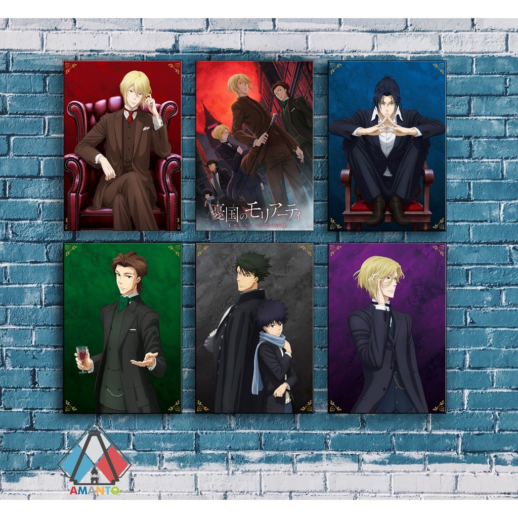 Jual POSTER DINDING ANIME YUUKOKU NO MORIARTY POSTER KAYU MORIARTY THE ...