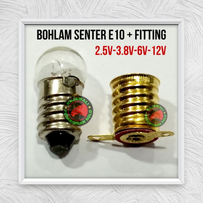 Jual BOHLAM SENTER E10 LAMPU PRAKTIKUM KECIL DENGAN FITTING 2.5V 0.3A ...