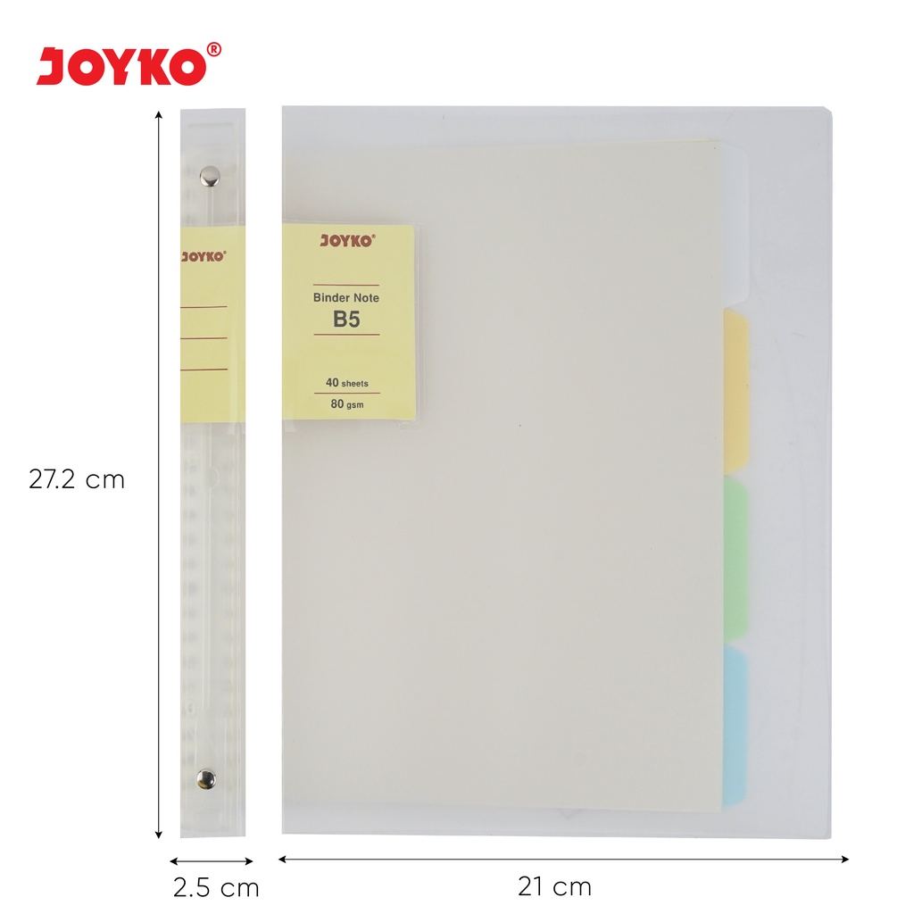 Jual Binder Note Cover Transparan Buku Tulis Joyko | Shopee Indonesia