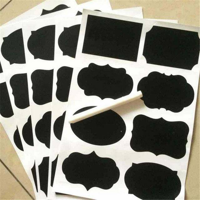 Jual Label Hitam untuk Toples Bumbu Dapur / Label Blackboard | Shopee ...