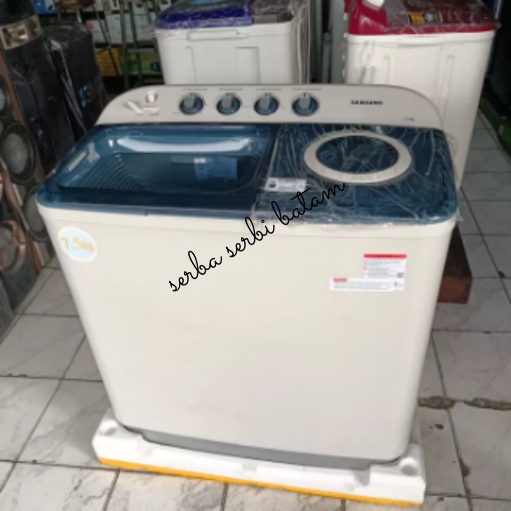 Jual Samsung Mesin Cuci 2 Tabung 7,5 Kg - WT75H3210MB BATAM | Shopee ...