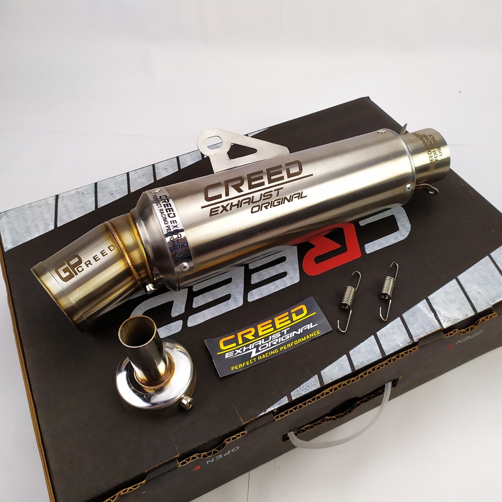 Jual SILINCER only knalpot racing CREED EXHAUST ORIGINAL + Bonus DB ...