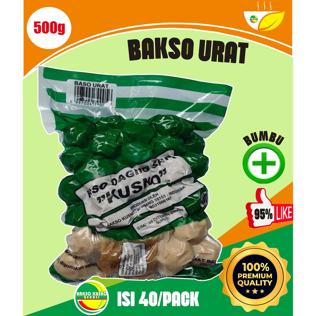 Jual Bakso daging sapi kusno Baso URAT 500gr isi 40 | Shopee Indonesia