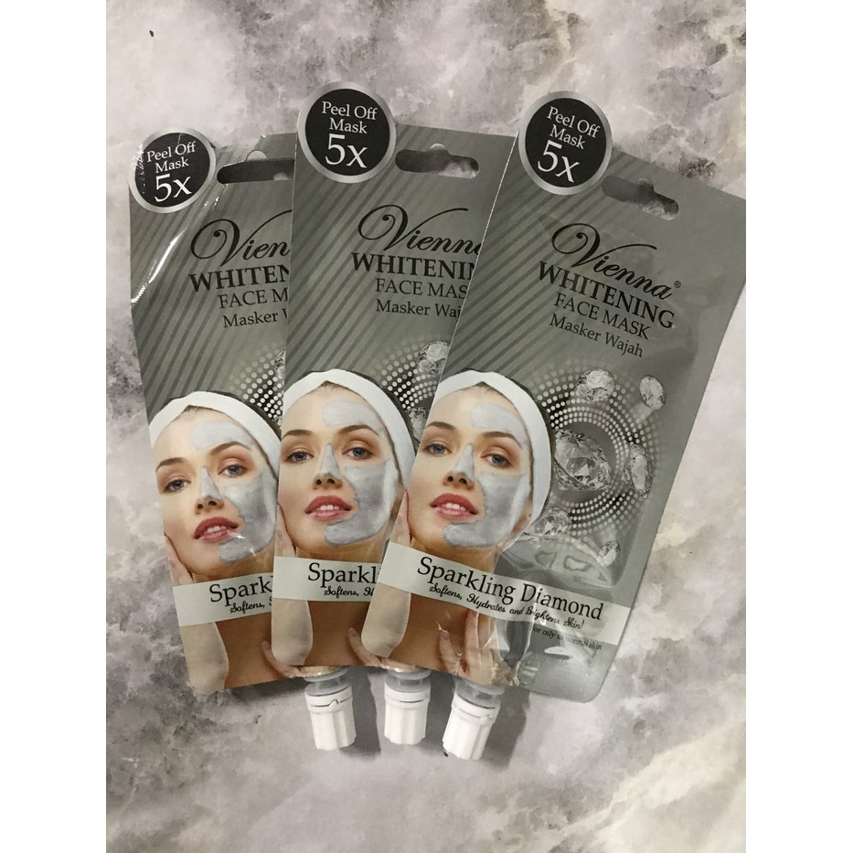 Jual Vienna Whitening Face Mask Sparkling Diamond 30 ml | Shopee Indonesia