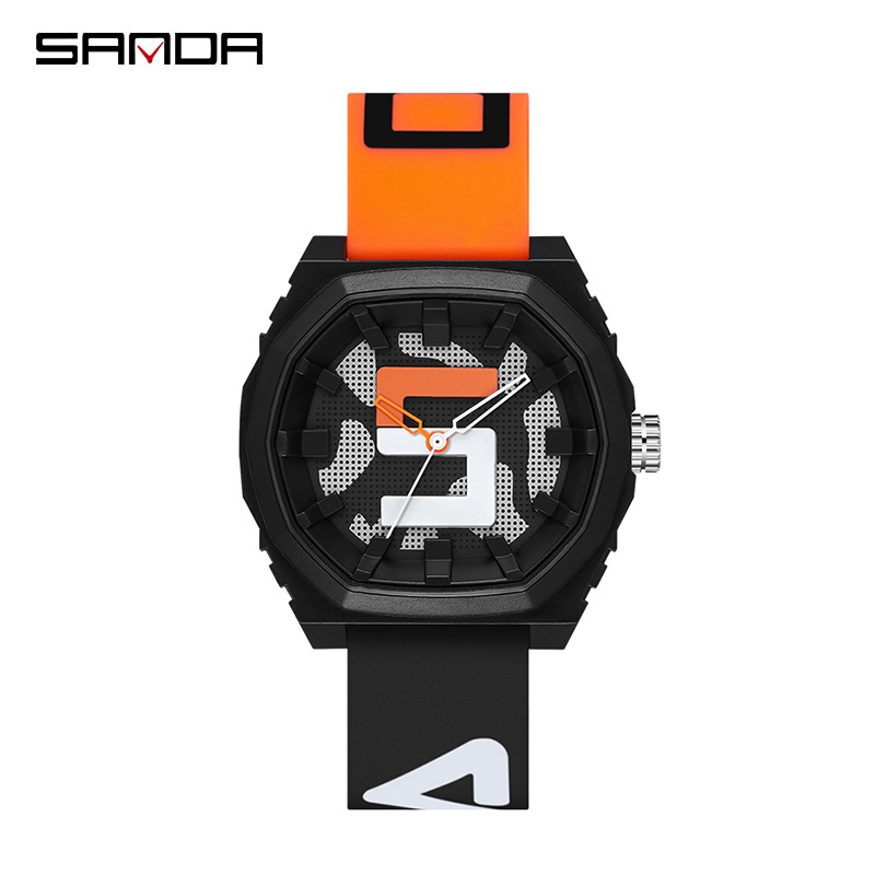 Jual SANDA 3206 Jam Tangan Pria Wanita Analog Tali Rubber Anti Air ...