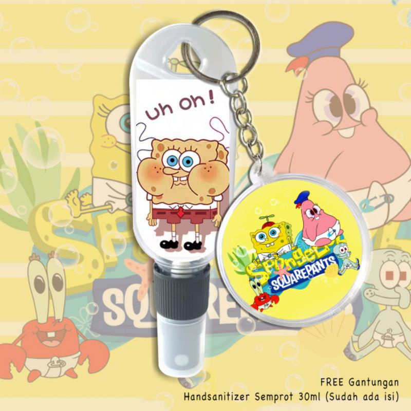 Jual HAND SANITIZER SPONGEBOB 30ml + HAND SANITIZER PATRICK (FREE ...