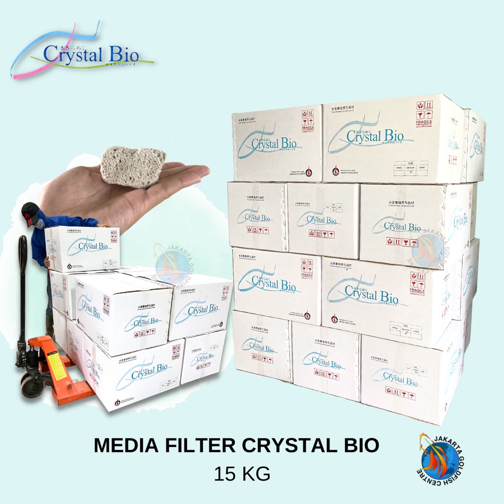 Jual MEDIA FILTER CRYSTAL BIO 15KG | Shopee Indonesia