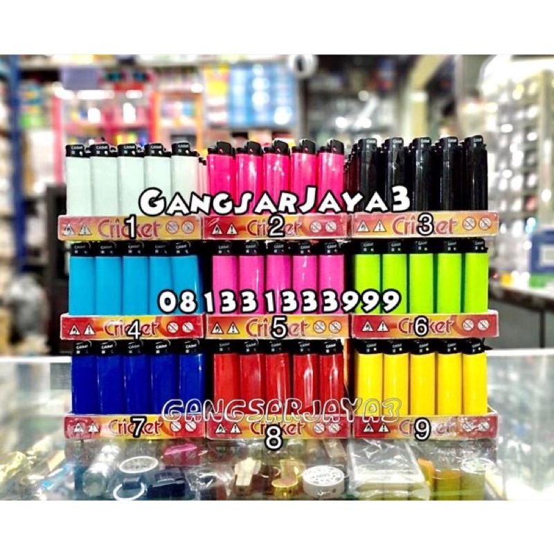 Jual korek Cricket Polos warna 50pc | Shopee Indonesia