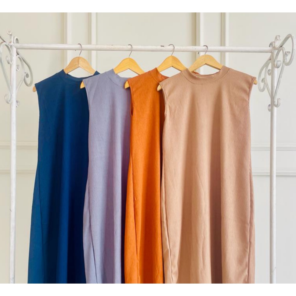 Jual INNER DRESS RAJUT PREMIUM / INNER SPAN RAJUT/ INNER DRESS PANJANG ...