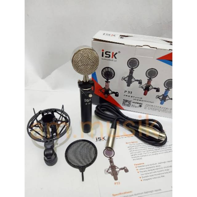 Jual MIC CONDENSER ISK P33 ORIGINAL | Shopee Indonesia