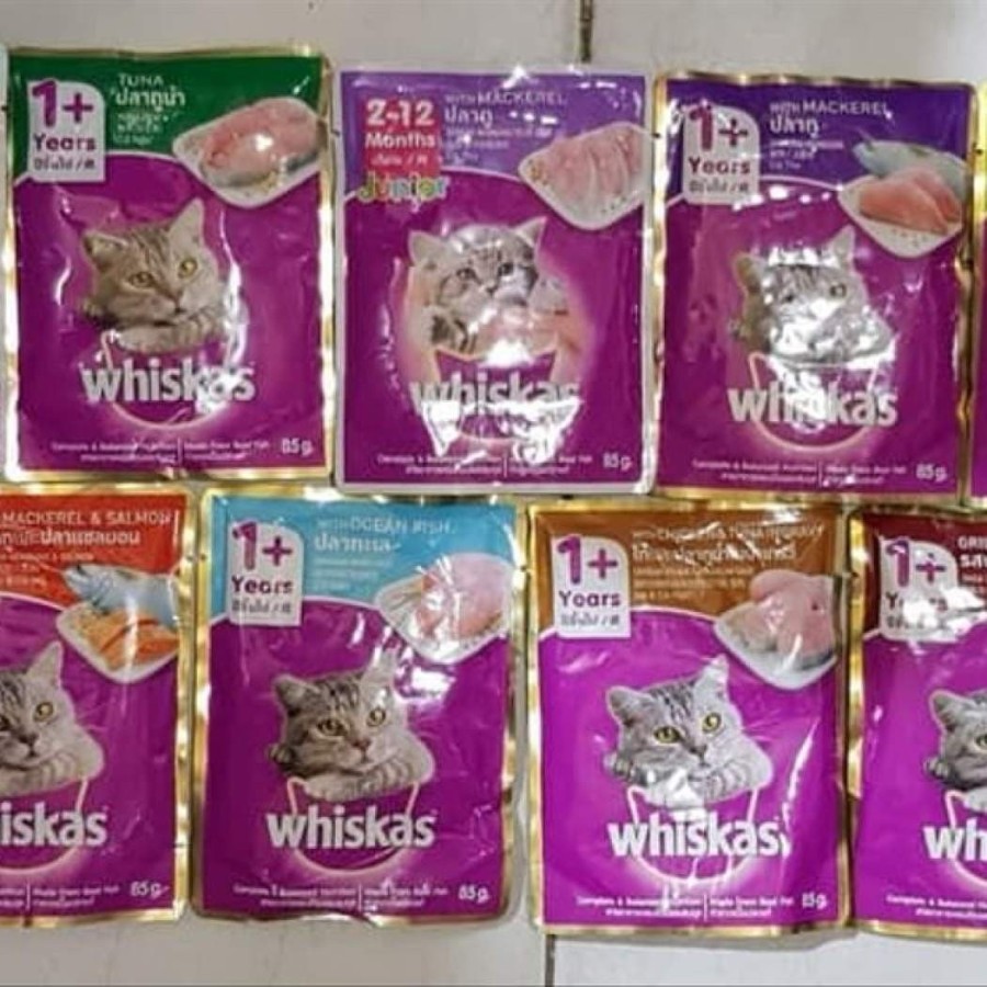 Jual makanan kucing Whiskas pouch 85 gram / Sachet / Pouch 85 gr weed ...