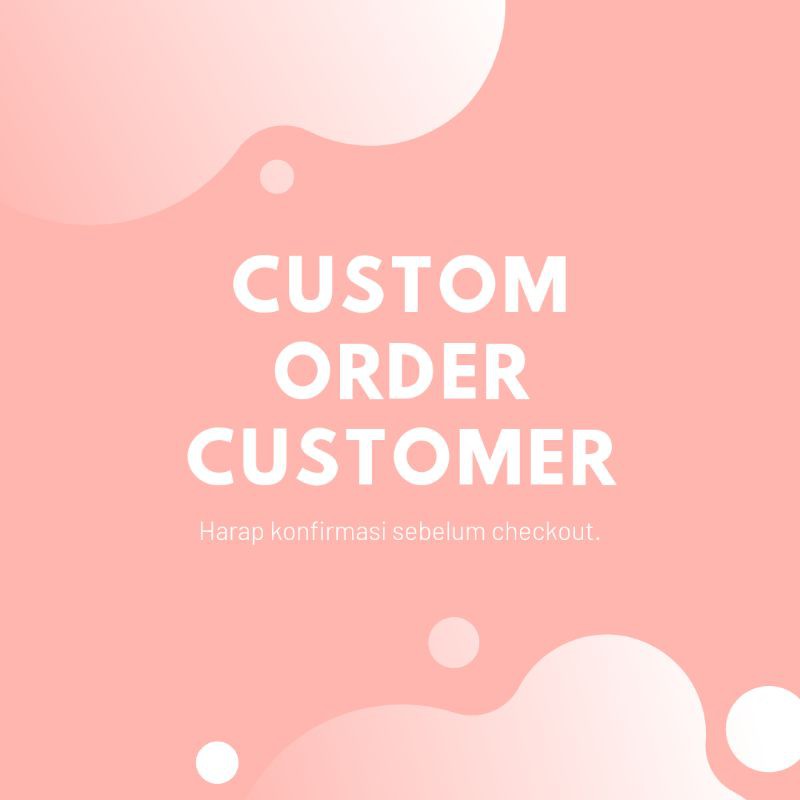 Jual Custom Order. Link CO Mandiri | Shopee Indonesia